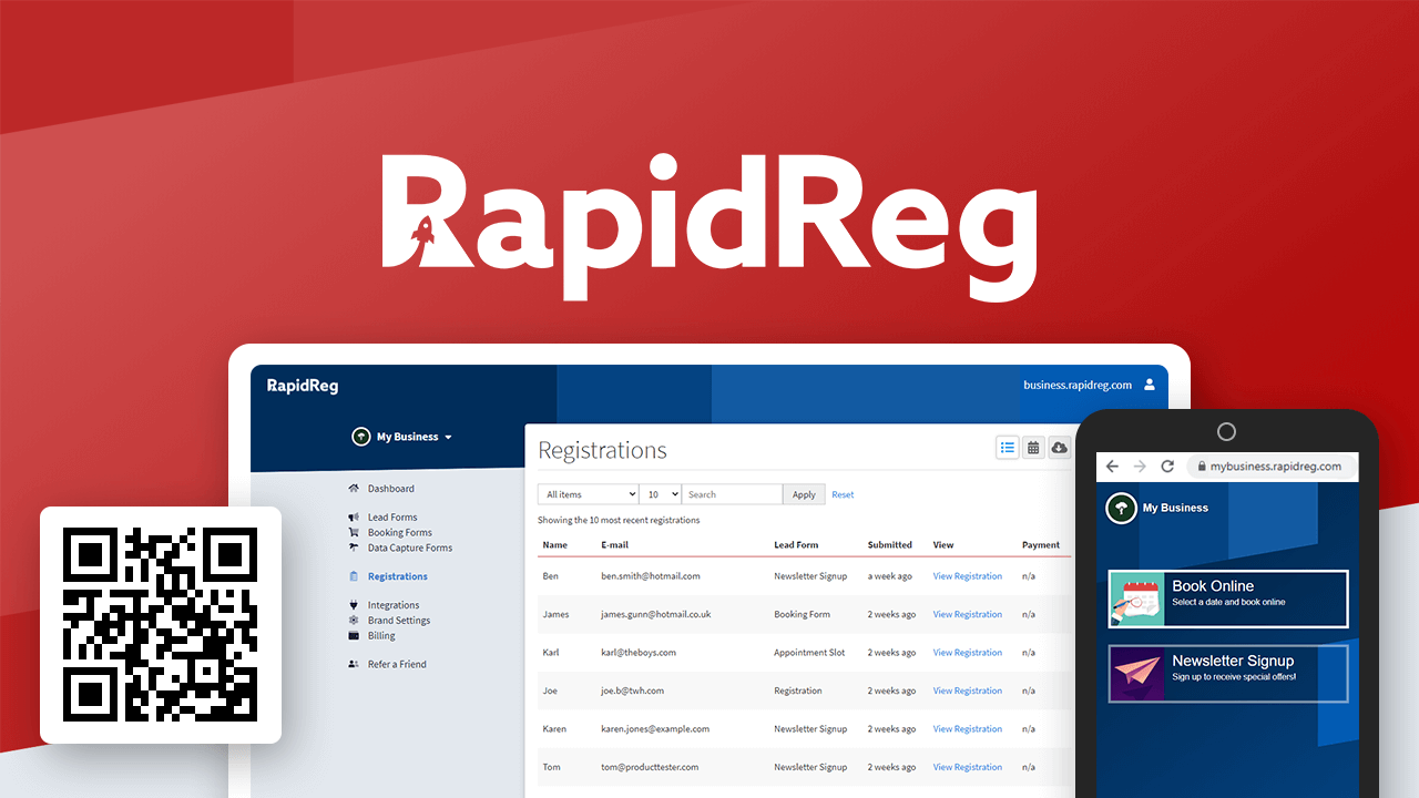 RapidReg | Forms, Scheduling, Booking & Data Capture that plants trees